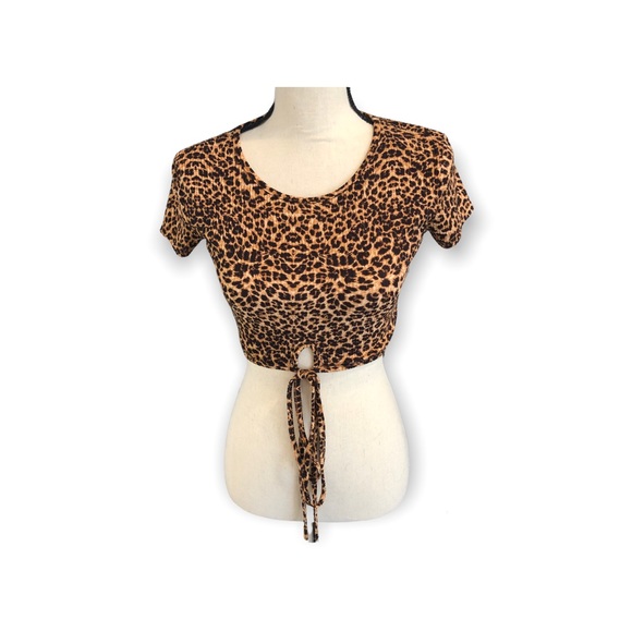 Polly & Esther | Tops | Polly Esther Cheetah Print Crop Top | Poshmark